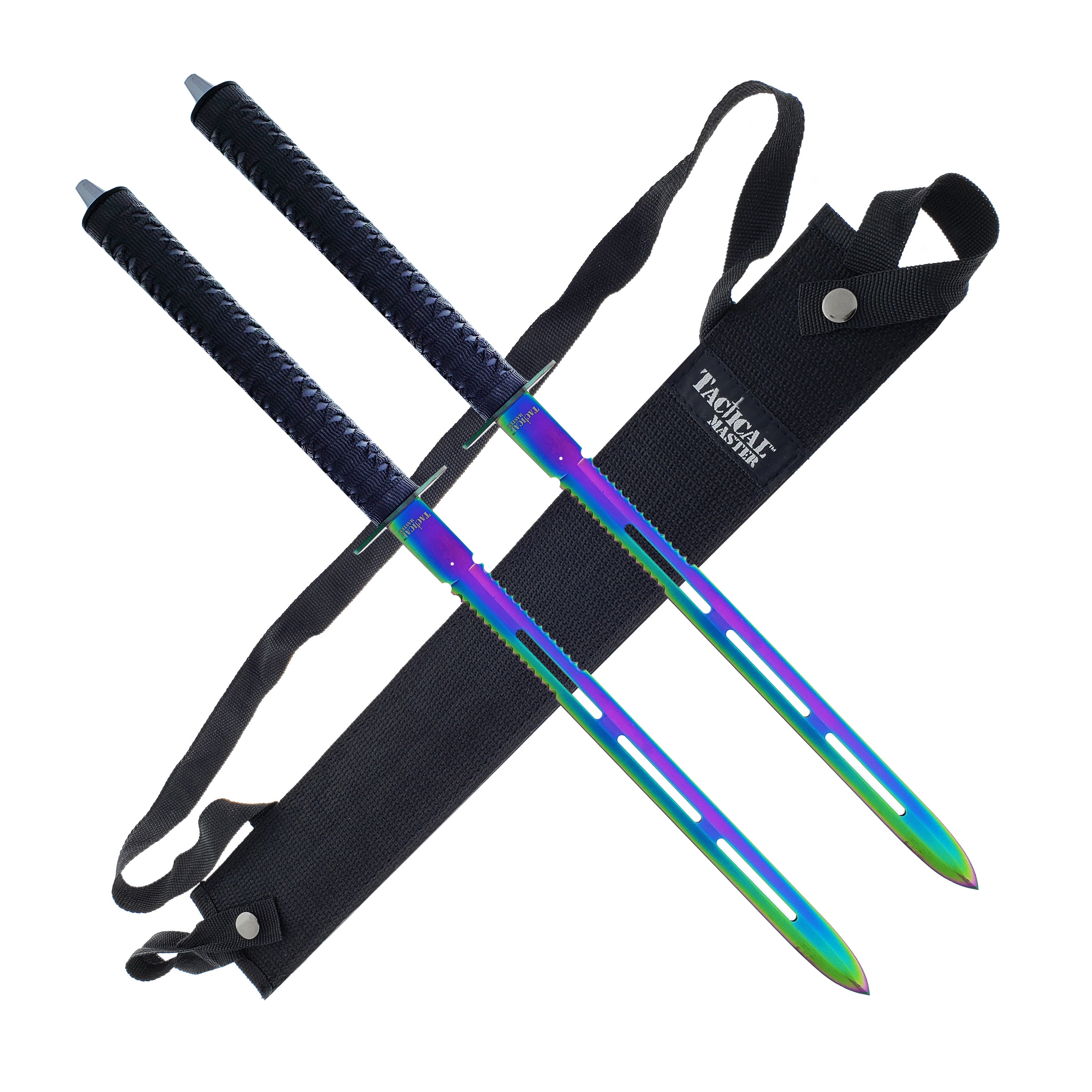 Tactical Master 25" Rainbow Twin Tactical swords (2 sword set) – Guild Arms