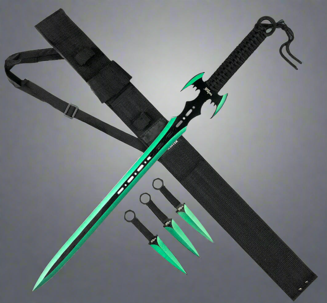 Tactical Master Machete Set with Throwing Knives – Machetes For Sale ...